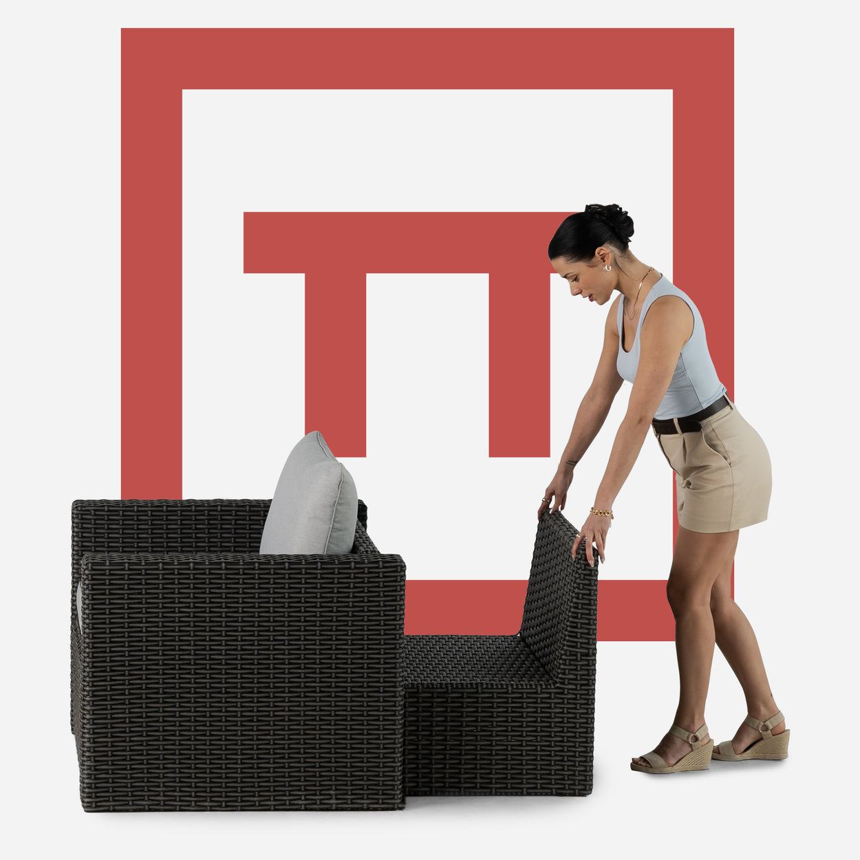 Outdoor Modular Patio Conversation Sets | Transformer Table