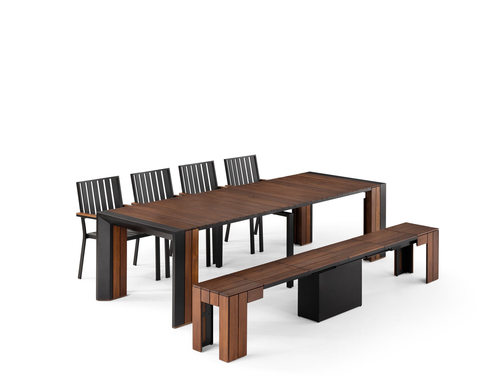 Extendable Outdoor Dining Table | Transformer Table