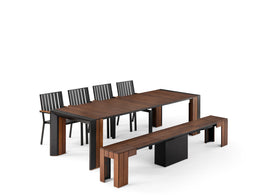 Extendable Outdoor Dining Table | Transformer Table