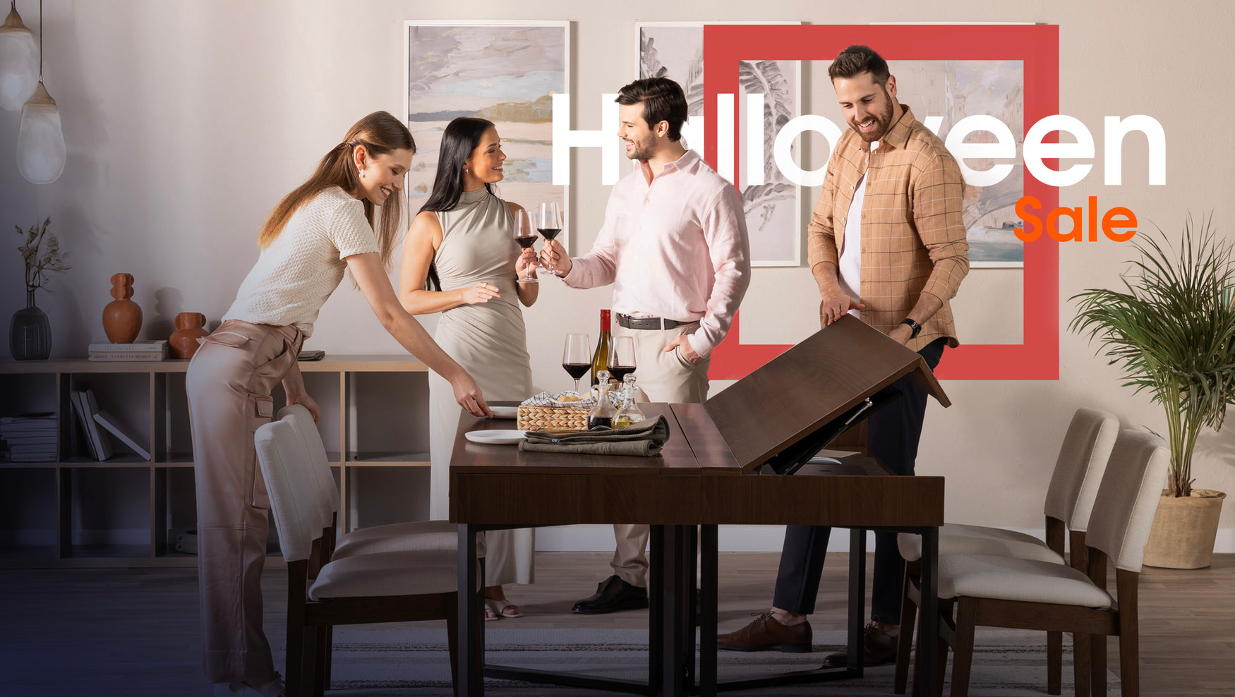 Adjustable Home Office Double Desk - Table to Desk | TT CA