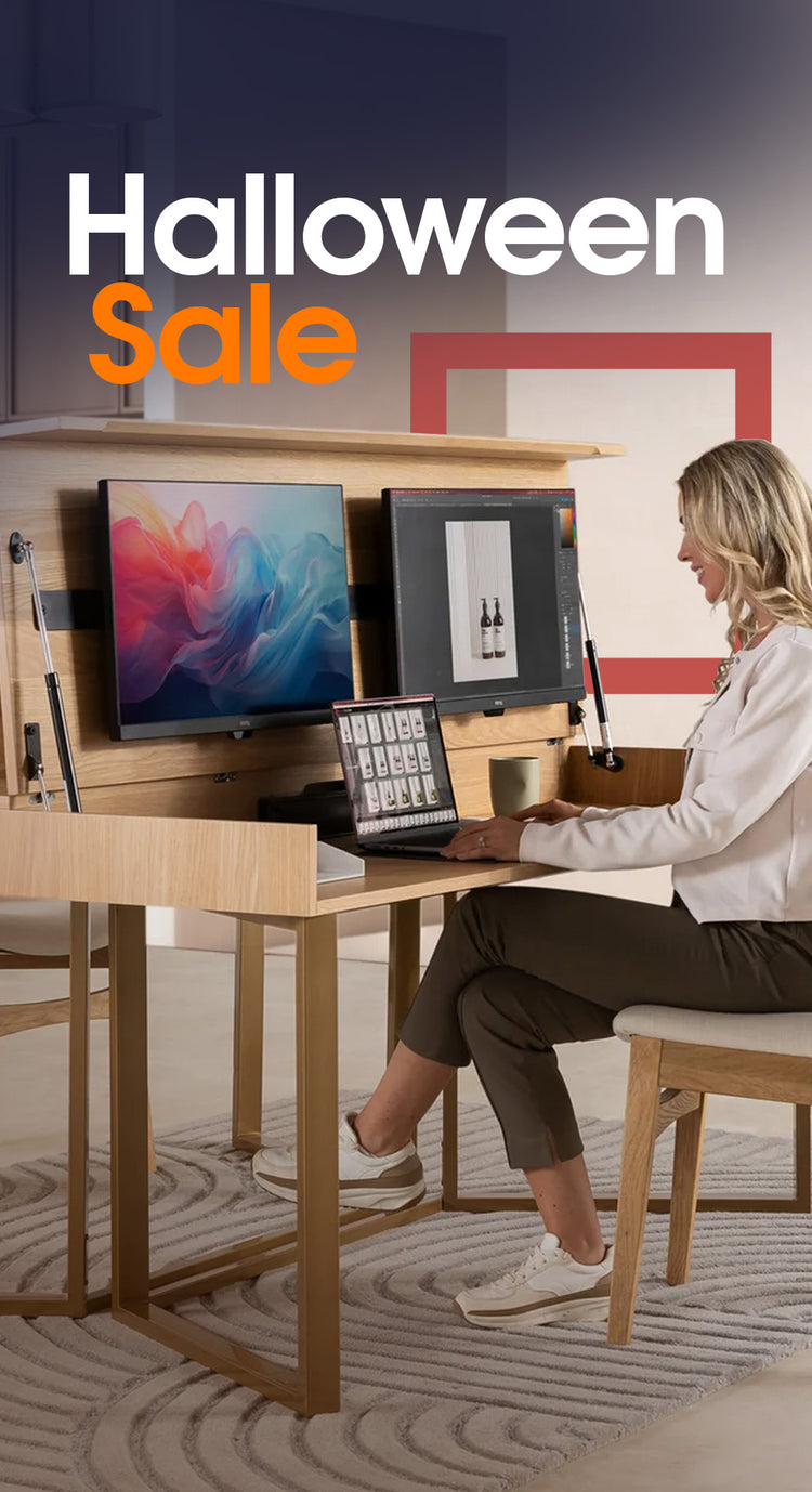 Adjustable Home Office Double Desk - Table to Desk | TT CA