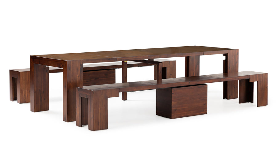 Solid Wood Extendable Dining Table | Transformer Table#N# – Transformer ...