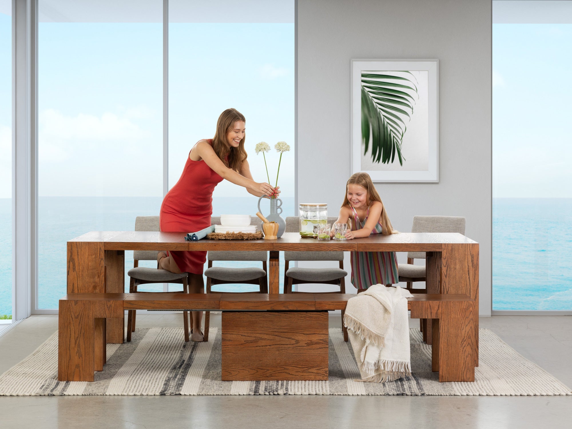 Solid Wood Extendable Dining Table | Transformer Table – Transformer ...
