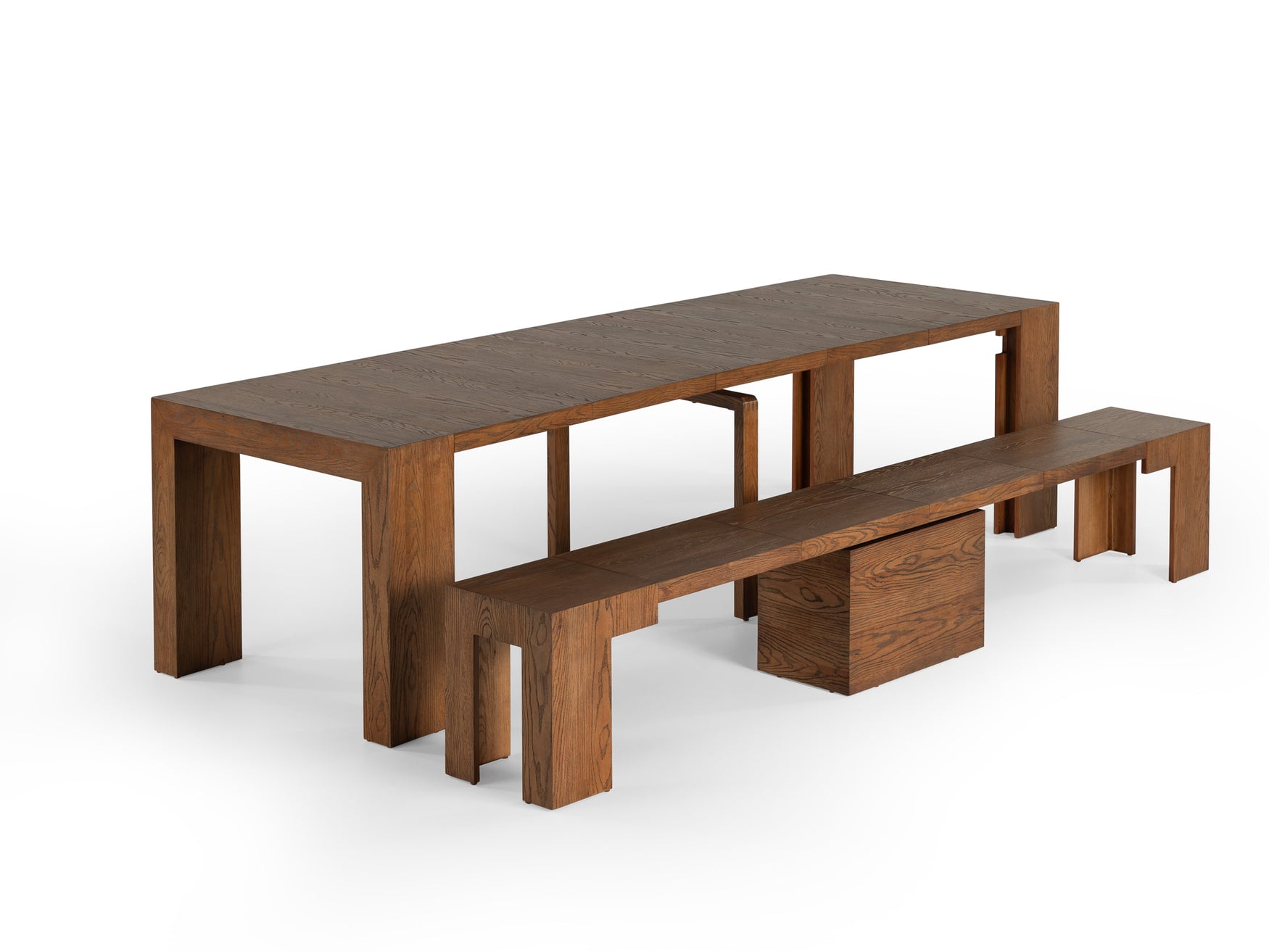 Extendable Dining Table Sets with Bench | Transformer Table