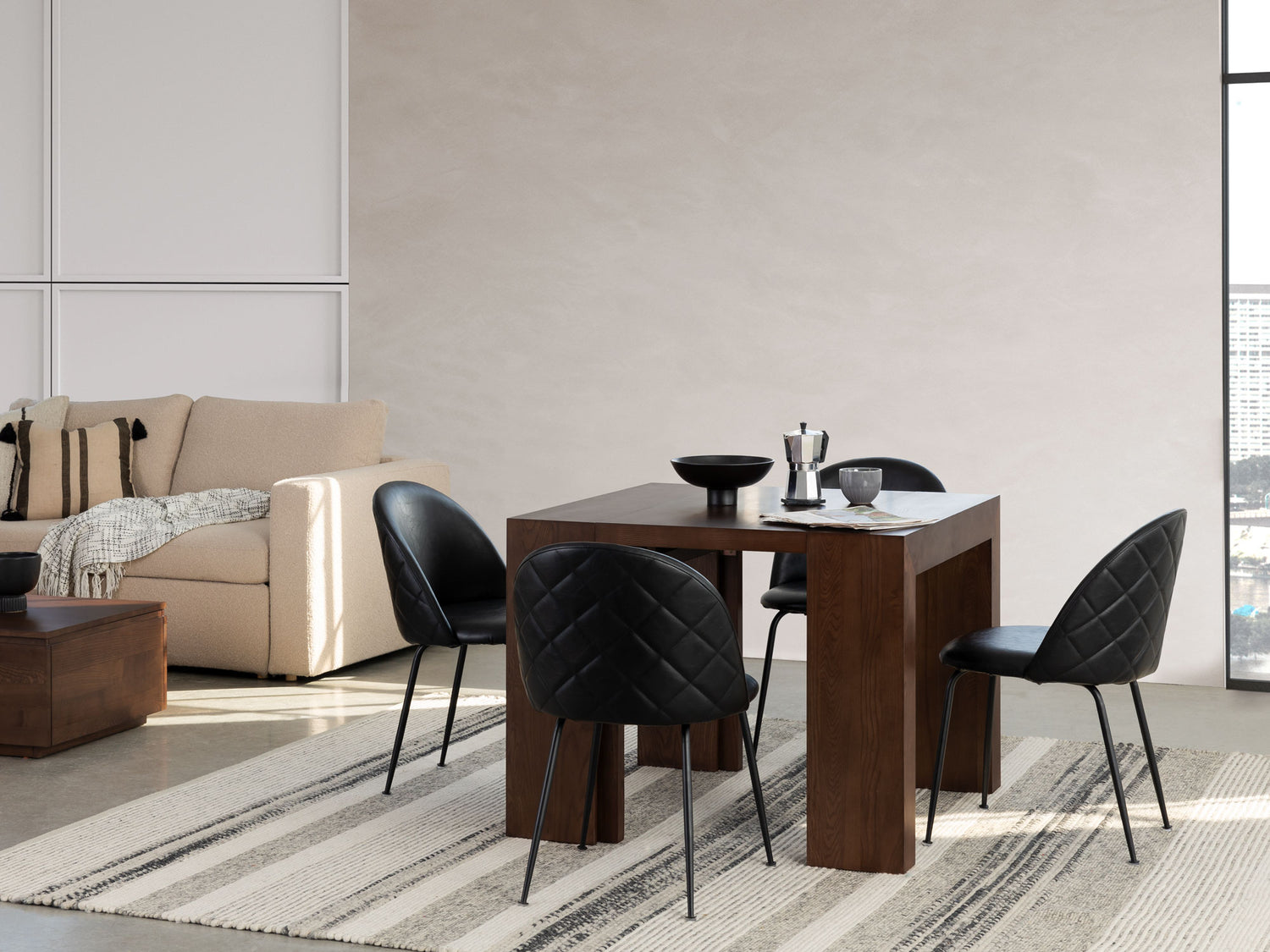 Solid Wood Extendable Dining Table | Transformer Table