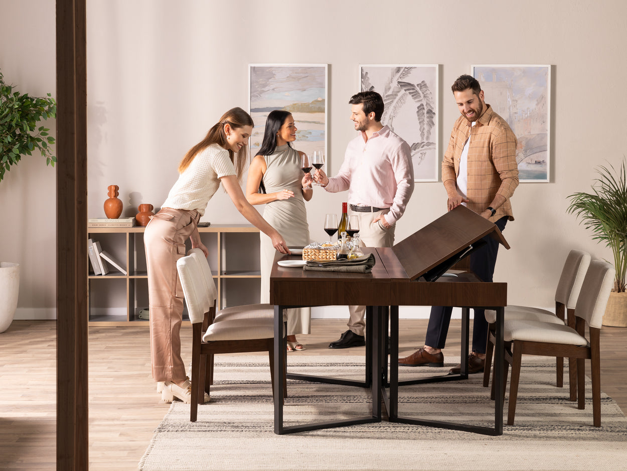 Adjustable Home Office Double Desk - Table | Transformer Table