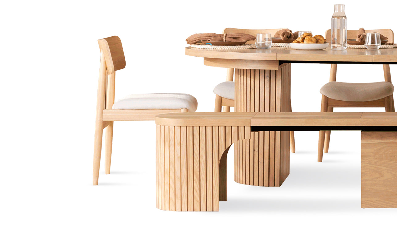 Table télescopique et banc extensible