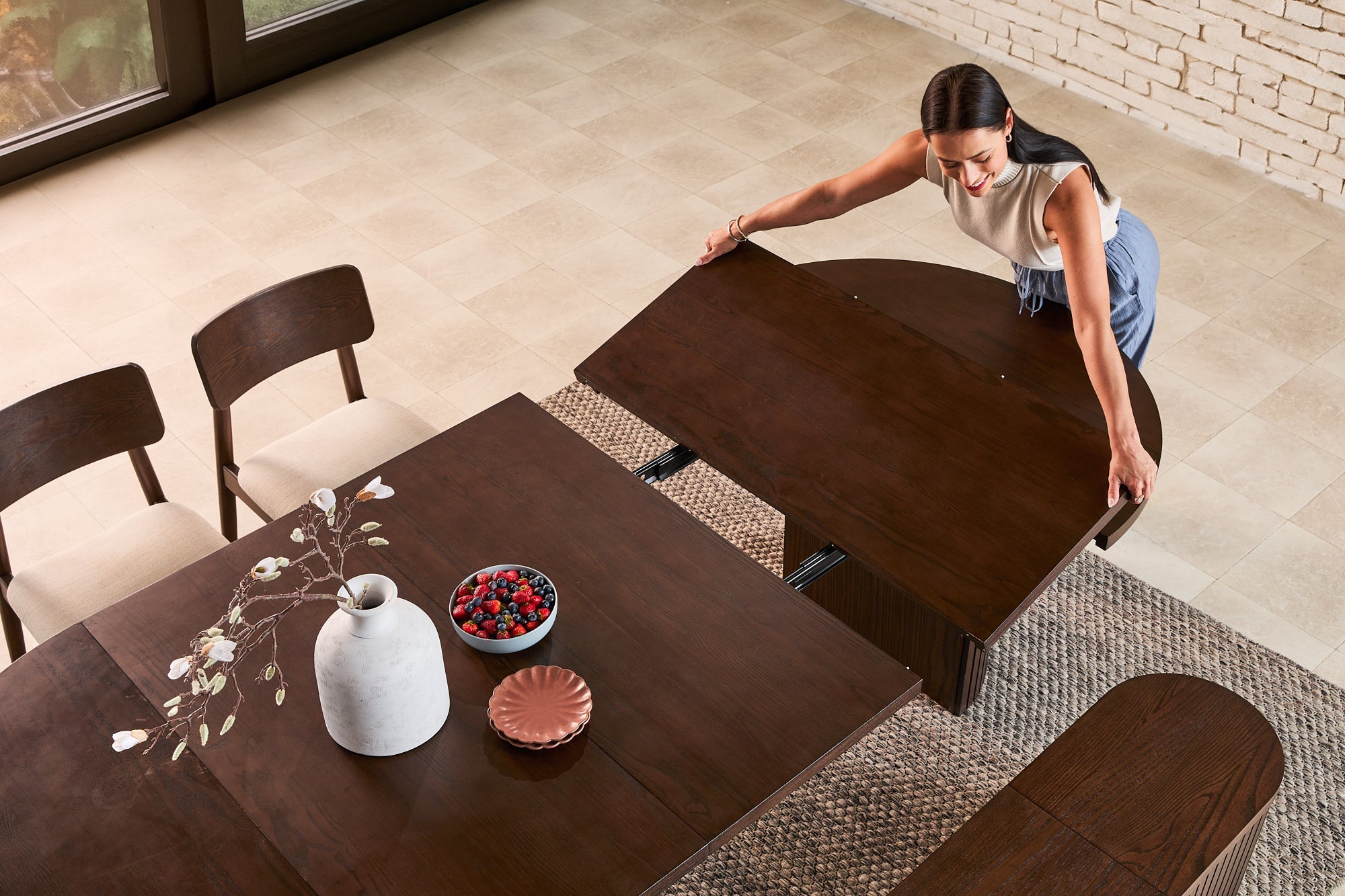 Round to Oval Dining Table | Transformer Table