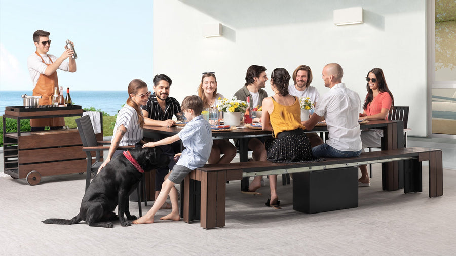 Extendable Outdoor Dining Table Set ⎹ Transformer Table – Transformer ...