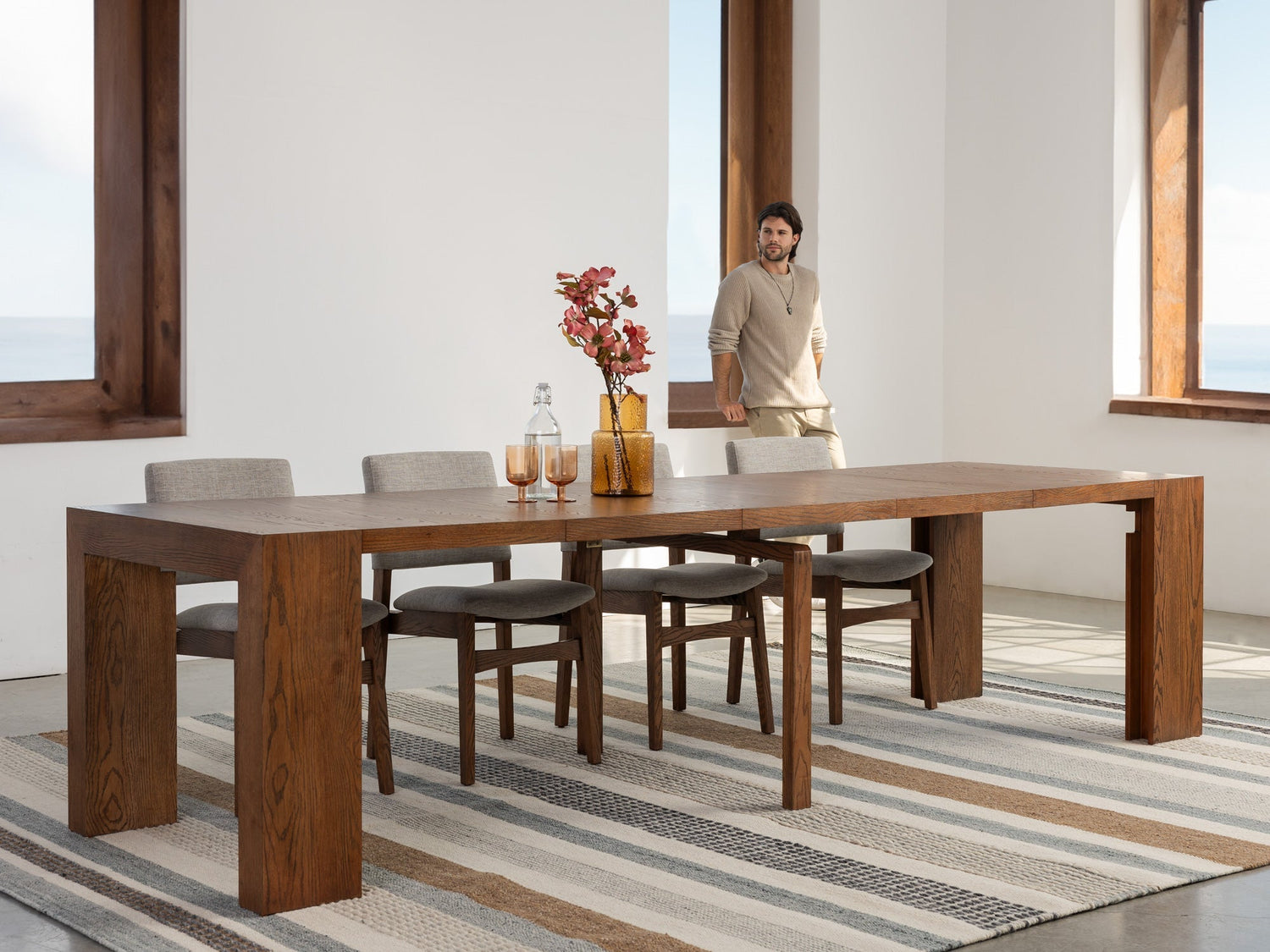 Solid Wood Extendable Dining Table | Transformer Table – Transformer ...