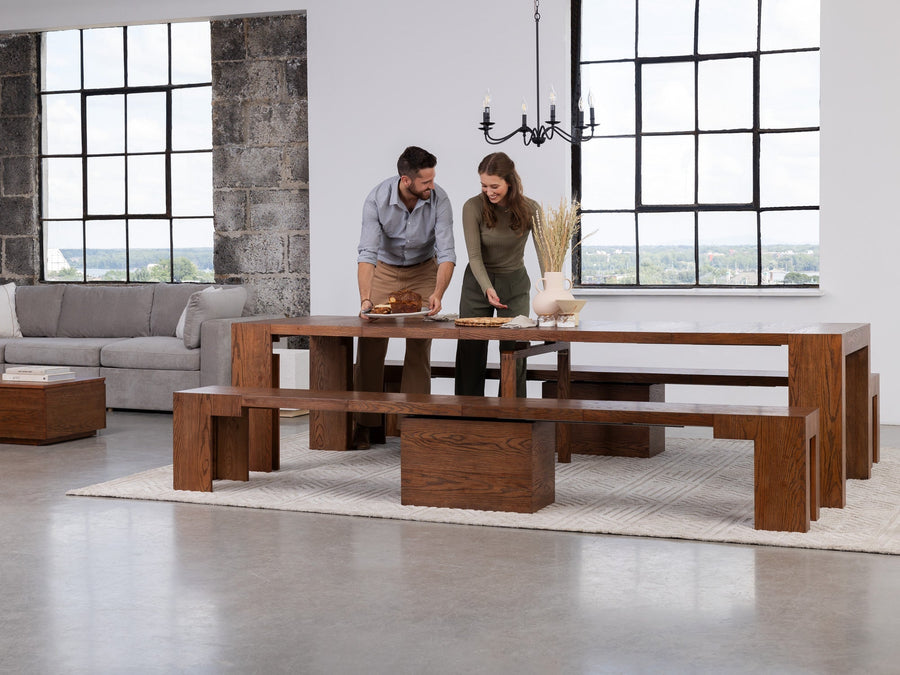 Solid Wood Extendable Dining Table | Transformer Table – Transformer ...
