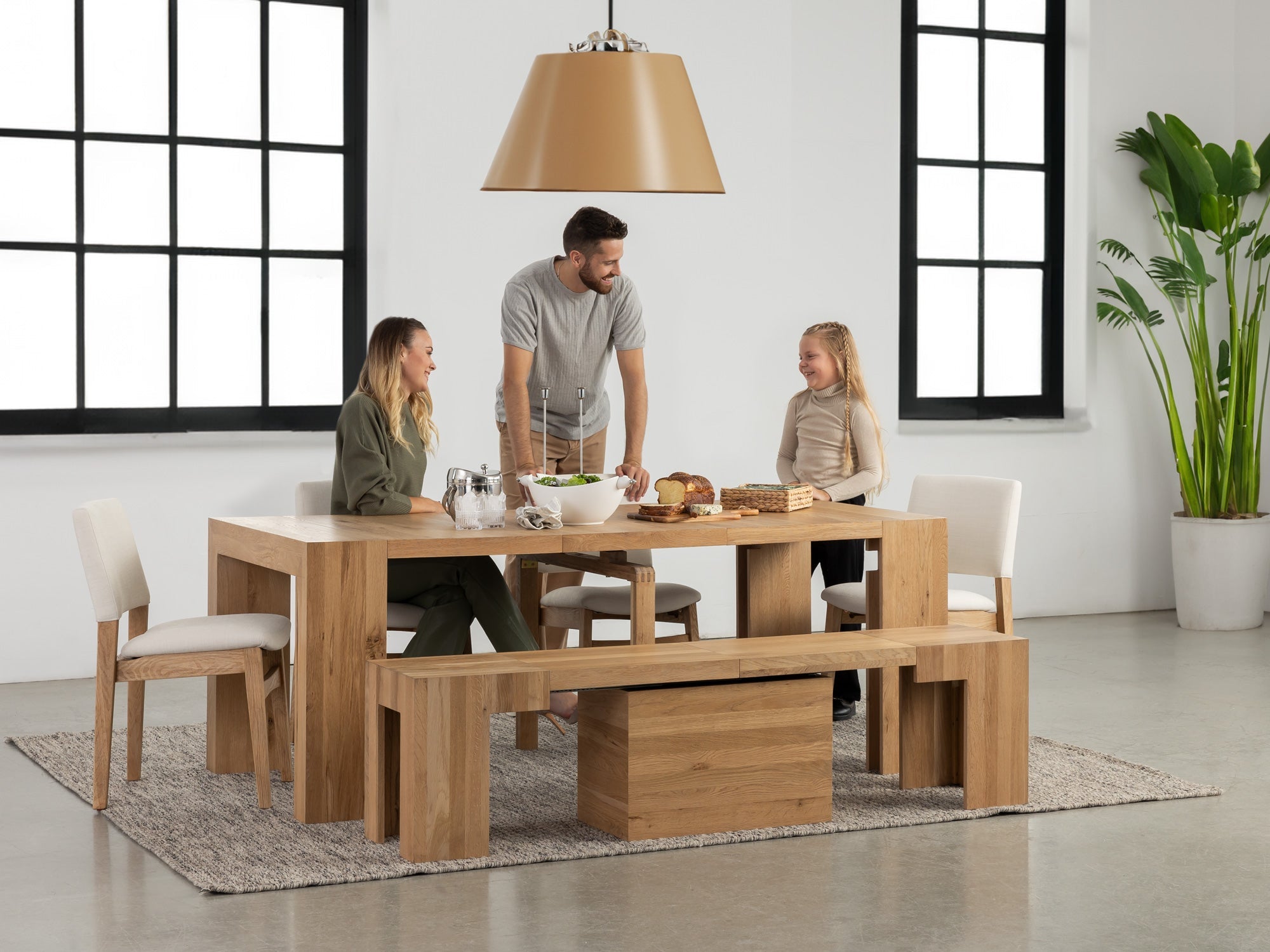 Solid Wood Extendable Dining Table | Transformer Table – Transformer ...