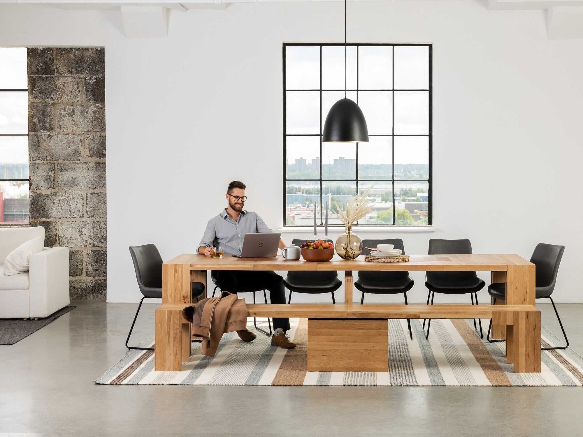 Extendable Dining Table with Bench | Transformer Table
