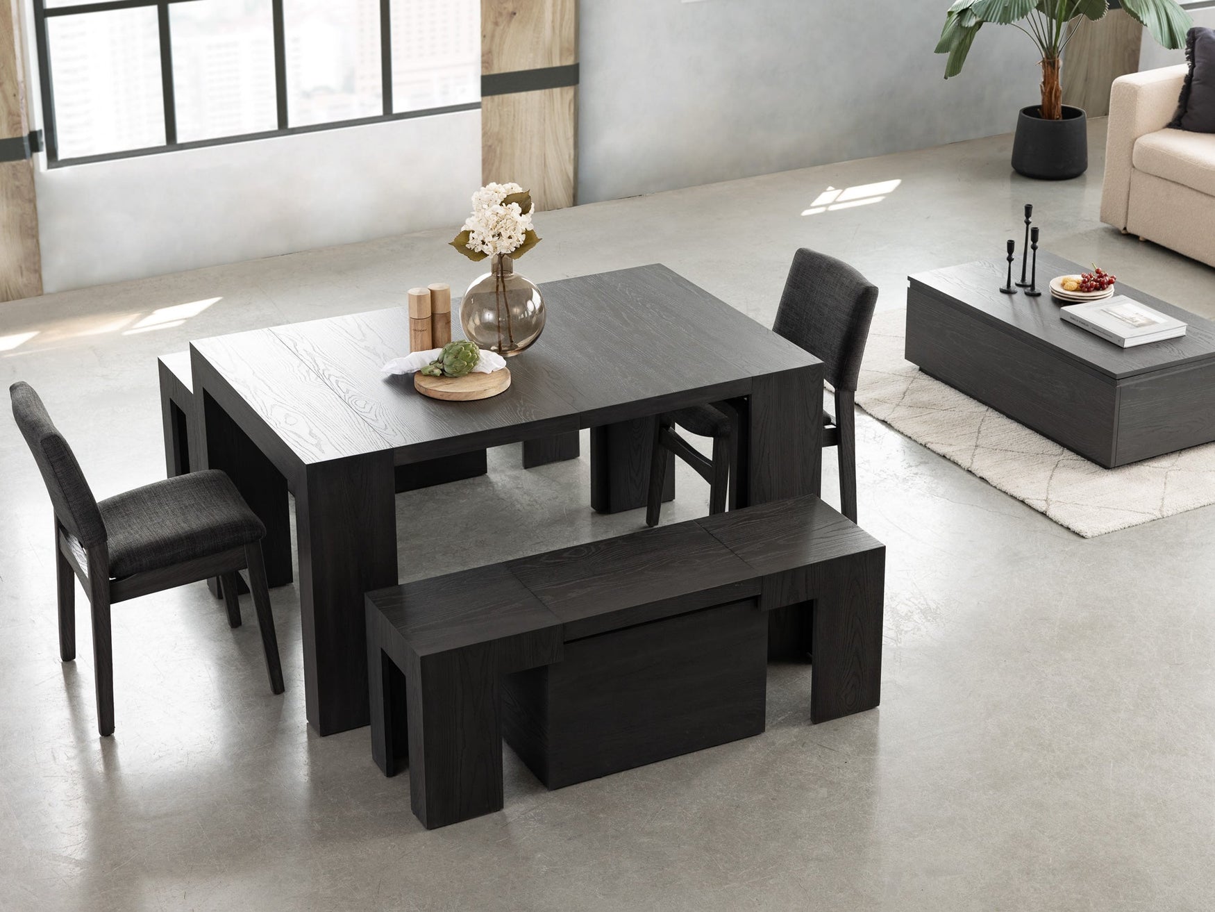 Solid Wood Extendable Dining Table | Transformer Table & Transformer ...
