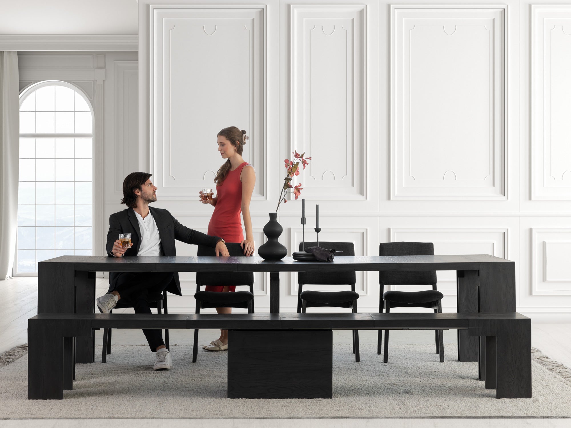 Solid Wood Extendable Dining Table | Transformer Table & Transformer ...