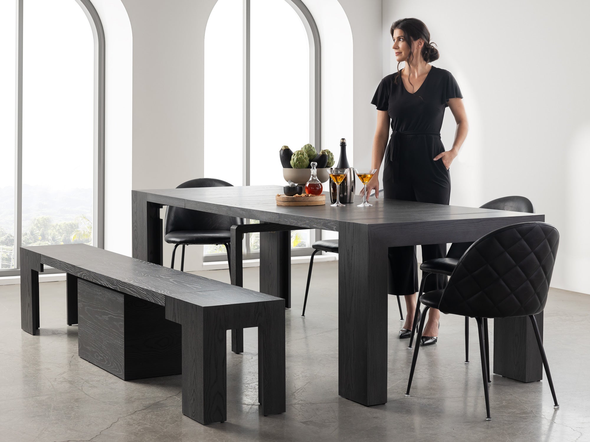Solid Wood Extendable Dining Table | Transformer Table
